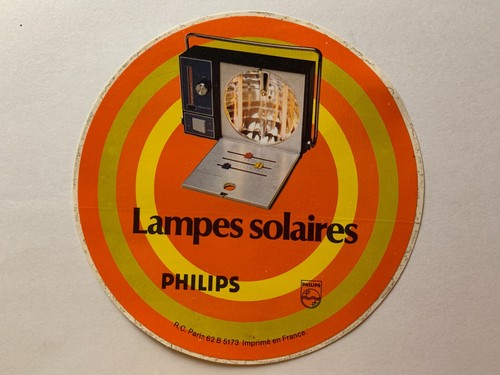 STICKER LAMPES SOLAIRES PHILIPS - VINTAGE ORANGE | eBay