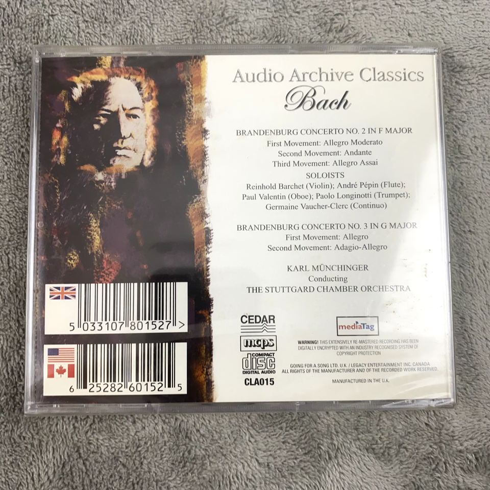 Audio Archive Classics: Bach - Brandenburg Concertos Nos. 2, 3 & 4 (CD ...