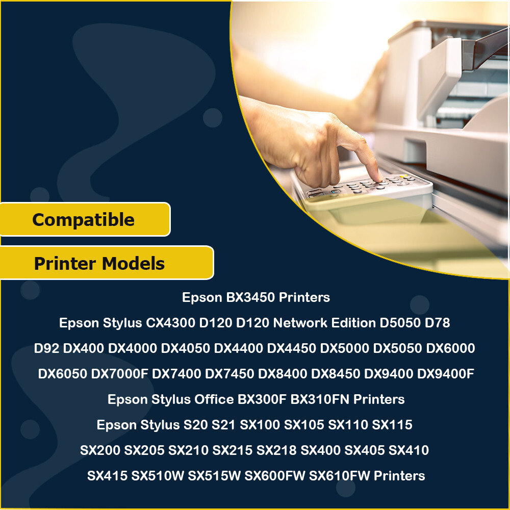 5 INK CARTRIDGE For Use In Epson S20 S21 SX100 SX105 SX110 SX115 SX200 ...