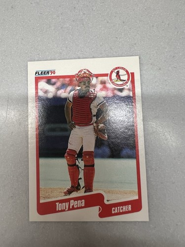 1990 Fleer St. Louis Cardinals Baseball Card #256 Tony Pena | eBay