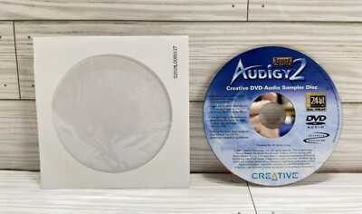 Creative Sound Blaster Audigy 2 Creative DVD Audio Sampler Disc vtg ...