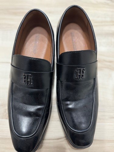 Tommy hilfiger mens sawlin loafer black size 9 | eBay