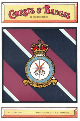 Carte Postale Raf Royal Air Force Station Stanbridge Crest Badge No.135 ...