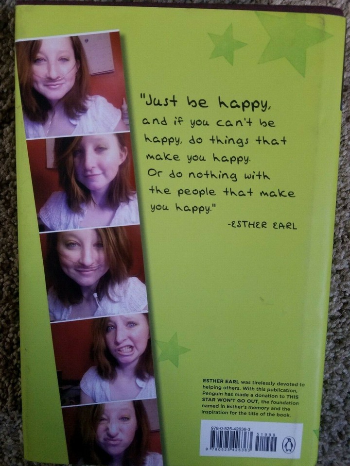 Book "This Star won't go Out" True Story. Esther Earl Dutton. Brand New ...