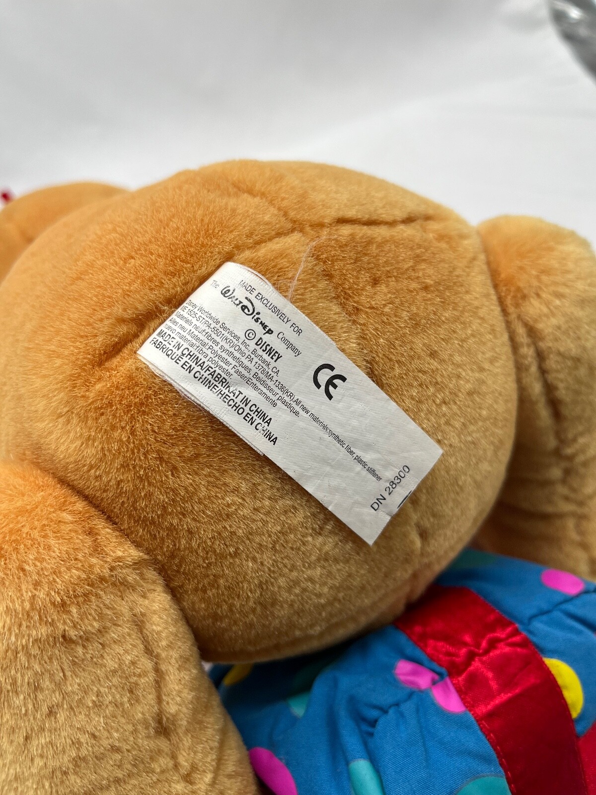 Disney Birthday Party Pooh Bear Stuffy w/Hat, Noise Maker, Wrapped Gift ...