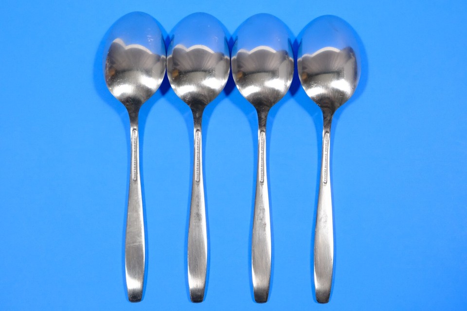 4 x International Today Stainless Deluxe Oval Soup Spoons 7 ½” | eBay