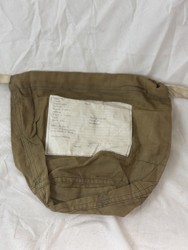 Authentic WWII U.S. Military Personal Effects Bag with Identification ...