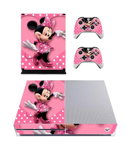 MINNIE MOUSE STICKER/SKIN FOR XBOX ONE S CONSOLE/ REMOTE CONTROLLER ...