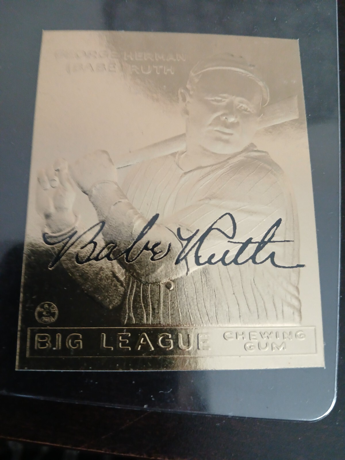 23kt gold babe ruth Signature card #63 | eBay