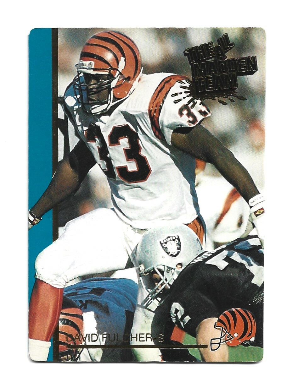 1992 Action Packed All-Madden Team #25 David Fulcher card, Cincinnati ...