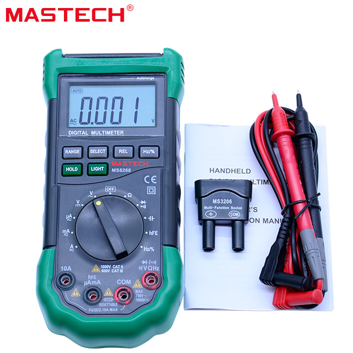 Mastech MS8268 Series Digital AC/DC Auto/Manual Range Digital ...