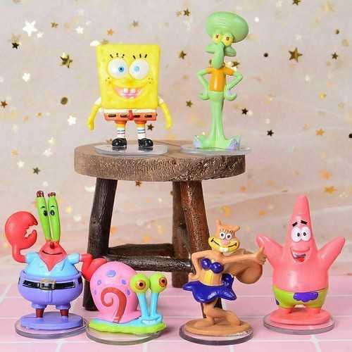 6 Pcs/Set SpongeBob Squarepants Patrick Star Squidward Tentacles PVC ...
