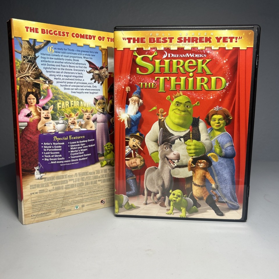 Shrek the Third DVD 2007 Full Screen Version Dreamworks 97361312149| eBay