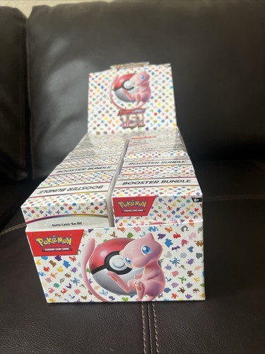 Pokemon 151 Booster Bundle Lot Of 10 Factory Sealed W/ Unsealed Display ...