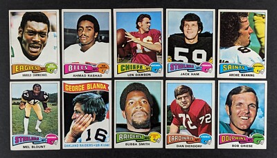 1975 Topps Football Star Lot 10 Cards Mel Blount Rookie | eBay