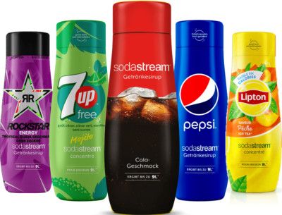 SodaStream CONCENTRATE SYRUP*PEPSI*7UP*LIPTON ICE TEA440ml*BOLERO ...