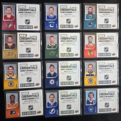 2017-18 MVP Player Credentials Hockey 12 Card Lot | eBay