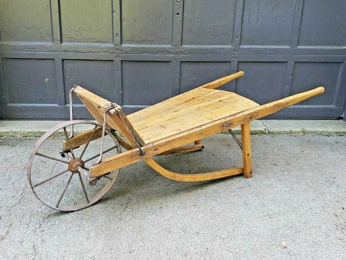 Wooden Wheelbarrow