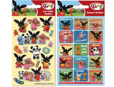 Bing Fun Foiled Stickers TWIN PACK Official Product 35 Stickers | eBay UK