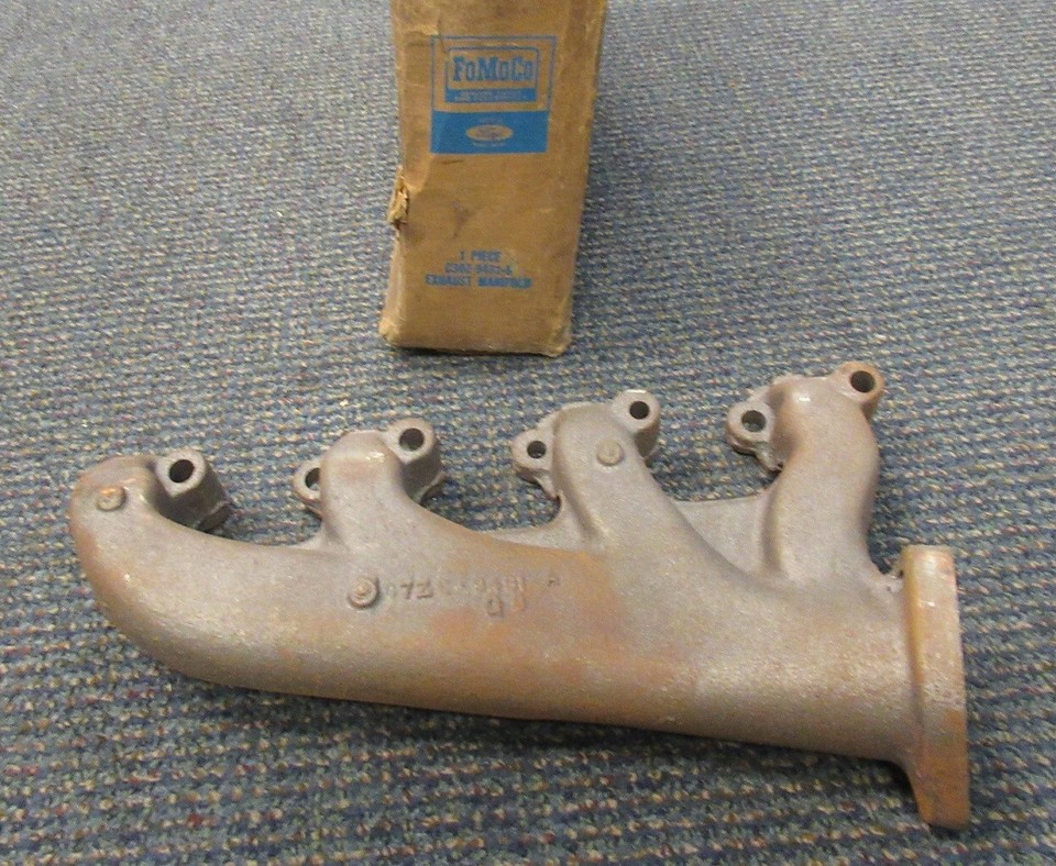 1965-67 NOS Mustang 289 K-Code Hipo Left Cast Iron Exhaust Manifold | eBay