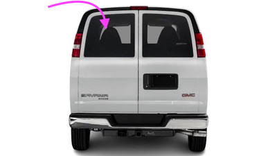 Fits: 2003-2024 Chevy Express Savana Van Driver Left Rear Back Window ...