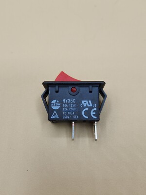 Rocker Switch 2 Position On Off 16A 125/250V 2 Pin Prong Vacuum Kitchen ...