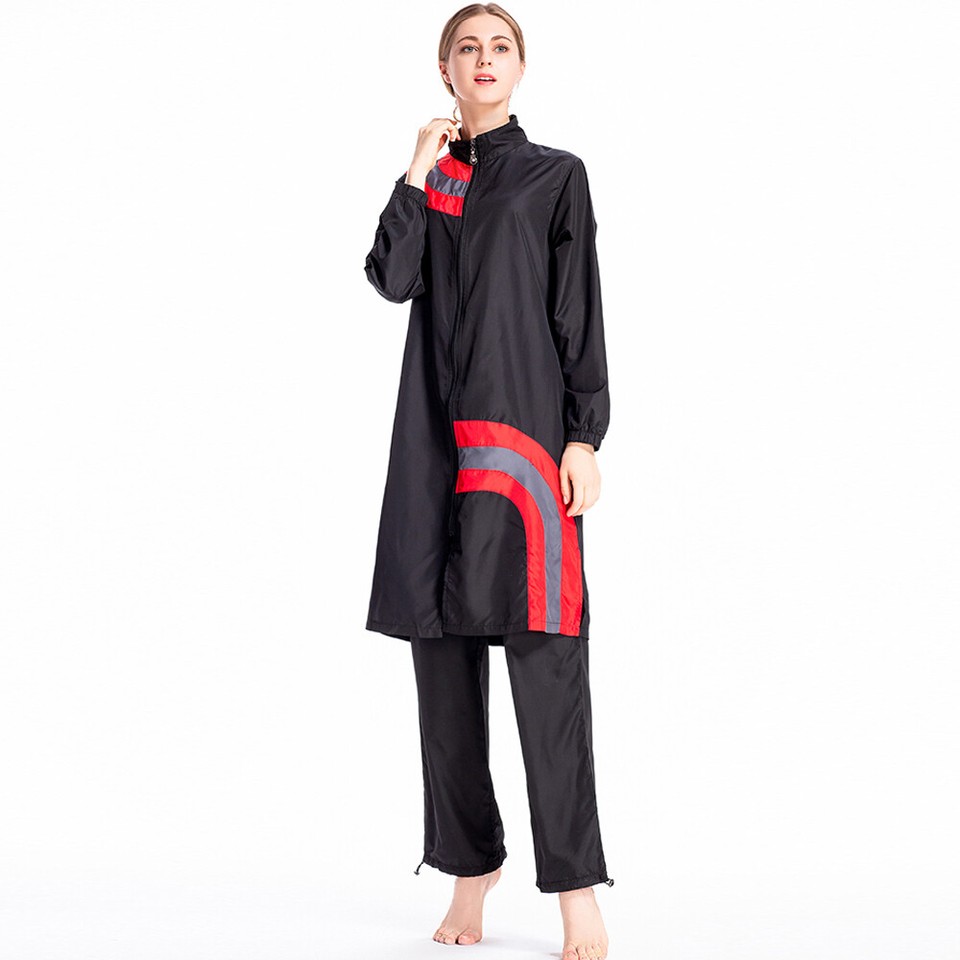 Modest Muslim Women Full Cover Swimwear Bathing Suit Beachwear Islamic ...
