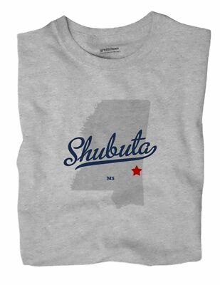 Shubuta Mississippi MS Miss T-Shirt MAP | eBay