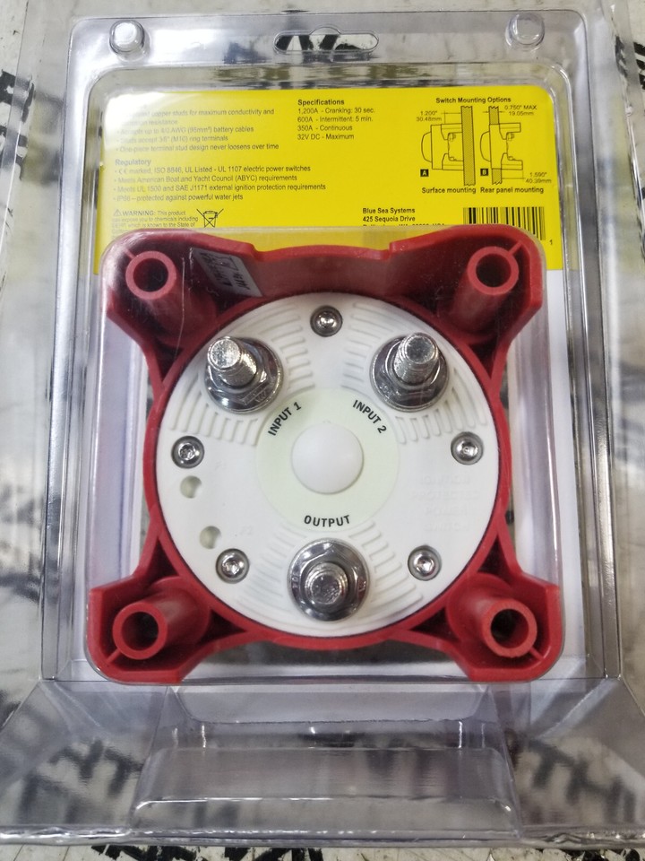 Blue Sea 9001e e-Series Battery Switch Selector | eBay