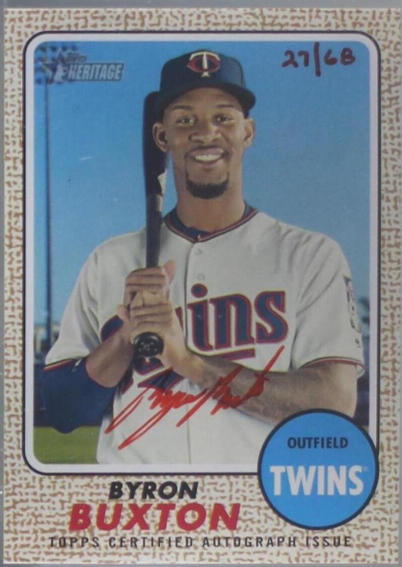 2017 Topps Heritage High Number - Real One Autographs Byron Buxton #ROA ...