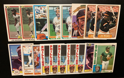 1981-84 TOPPS, Donruss 18 Joe Morgan BASEBALL CARDS NM+ W/ FREE SHIP | eBay