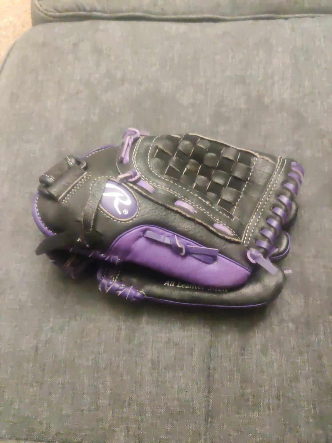 Rawlings HFP150BP LHT Purple Black Softball Leather Glove 11.5 All ...