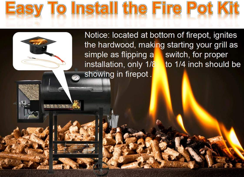Fire Burn Pot and Hot Rod Ignitor for Traeger Pit Boss Wood Pellet Z ...