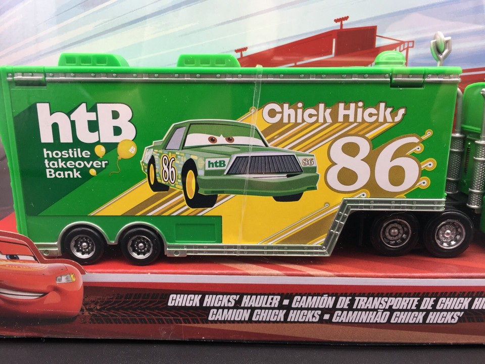 Disney Pixar Cars Chick Hicks Hauler 2023 HTB Hostile 1:55 Semi Cab ...
