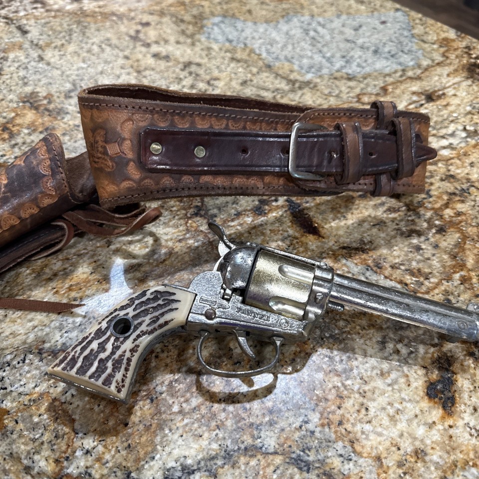 Vintage Mattel Shootin Shell Fanner Cap Gun W/ Belt & Holster | eBay