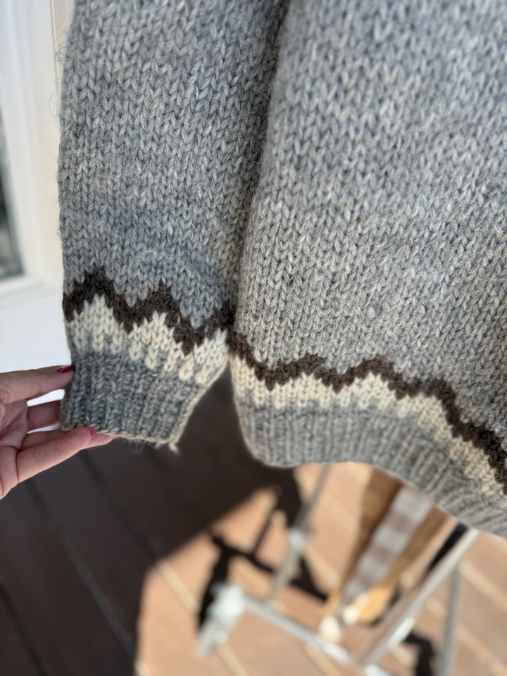 Vintage Fair Isle Sweater By Samband of Iceland Wool Mens L | eBay