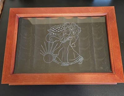 PCS Proof American Eagle Silver Dollar Display Case – 30-Coin Wood ...