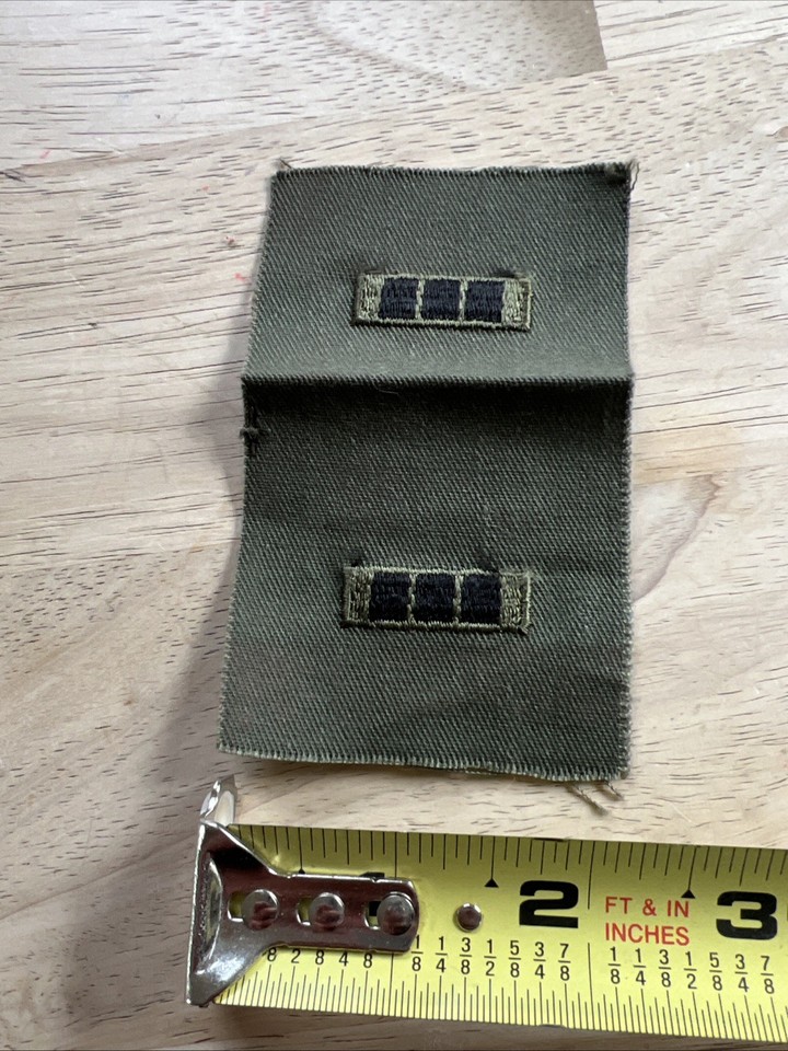 US MILITARY SEW ON PATCH ARMY SET OF 2 SUBUED WARRANT OFFICER 3 CW3 ...
