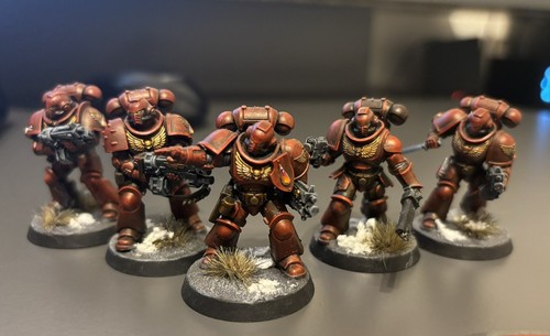 Warhammer 40k Space Marines PRIMARIS INTERCESSORS SQUAD Painted Heavy ...