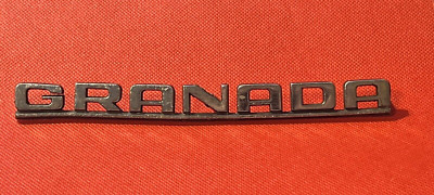 FORD GRANADA - VINTAGE METAL CAR BADGE / EMBLEM - 176 X 17 MM | eBay