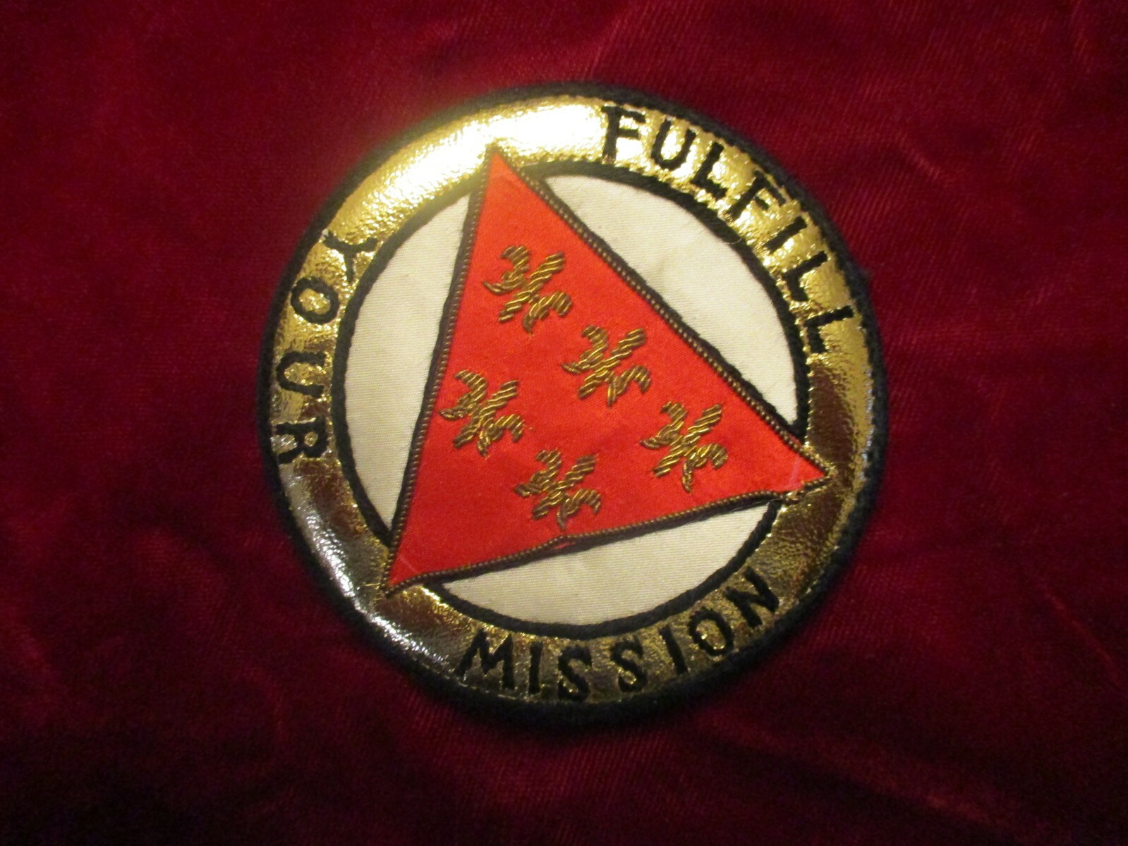 Fulfill Your Mission Patch Pin Back | eBay