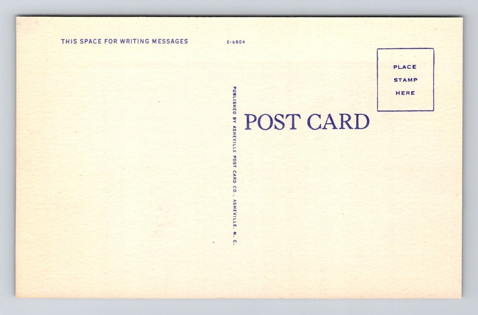 Postcard BLUE SHRINE RUGGED MOUNTAINS Poem Ruby Altizer Roberts 1940's ...
