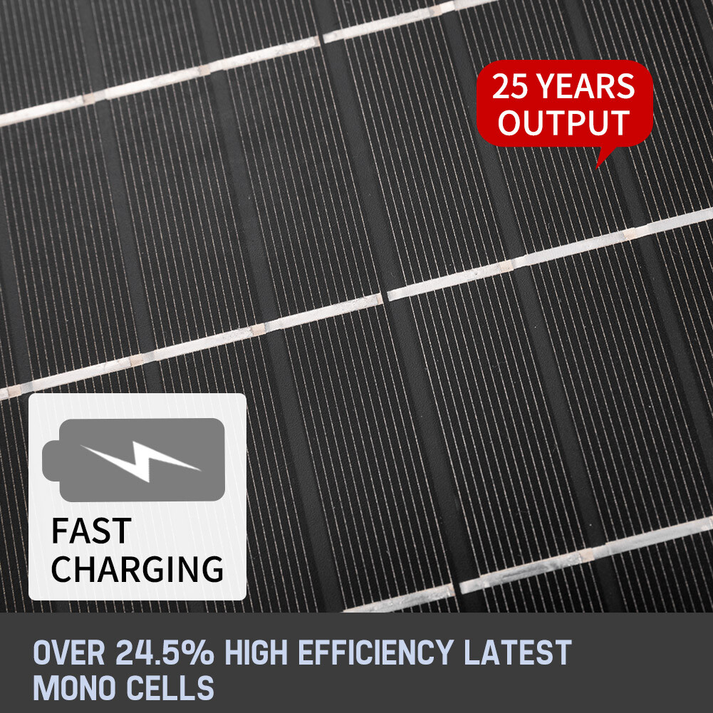 250W 12V Solar Blanket Folding Panel Mono Completed Kit With Dual USB ...