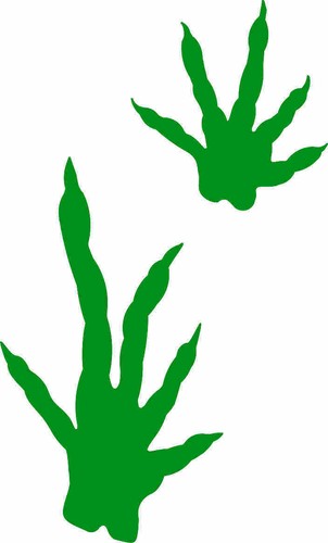 iguana track / reptile decal / footprint sticker | eBay