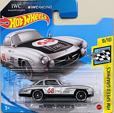Hot Wheels Mercedes-Benz 300 SL IWC Racing 2021 New Release L Box Short ...