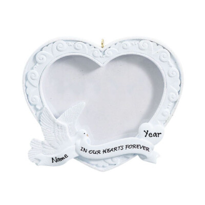 PERSONALIZED In Our Hearts Forever Photo Frame - Memorial Ornament ...