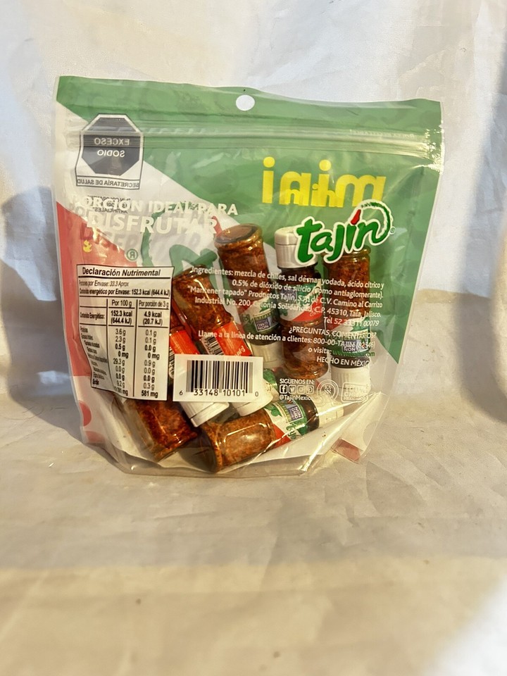Bag With 10 x 10gr Mini Tajin Chilli Lemon Salt Seasoning Powder | eBay
