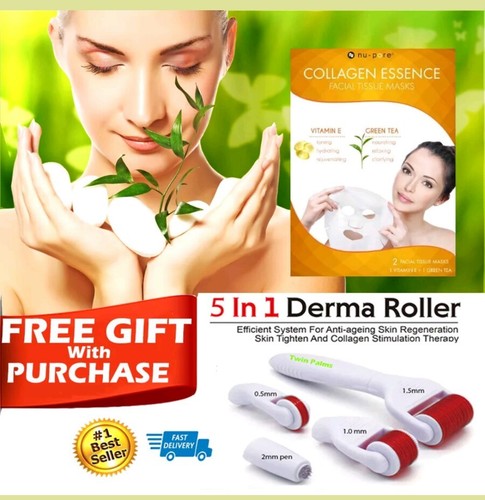 5 in1 Valentine Derma Roller Micro Needle Skin Recovery Anti-Aging Acne ...