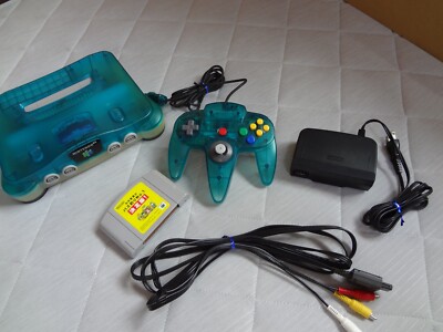 NINTENDO 64 Clear Blue Console N64 Console system Tested Work 2 | eBay