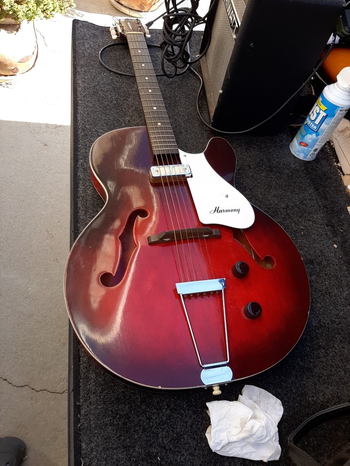 Harmony Rocket Guitar With Case. | eBay